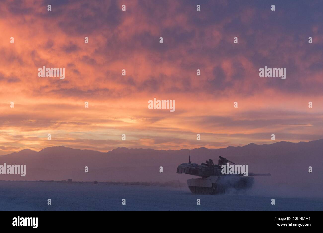 An M1A2 Abrams tank assigned to the 155th Armored Brigade Combat Team ...