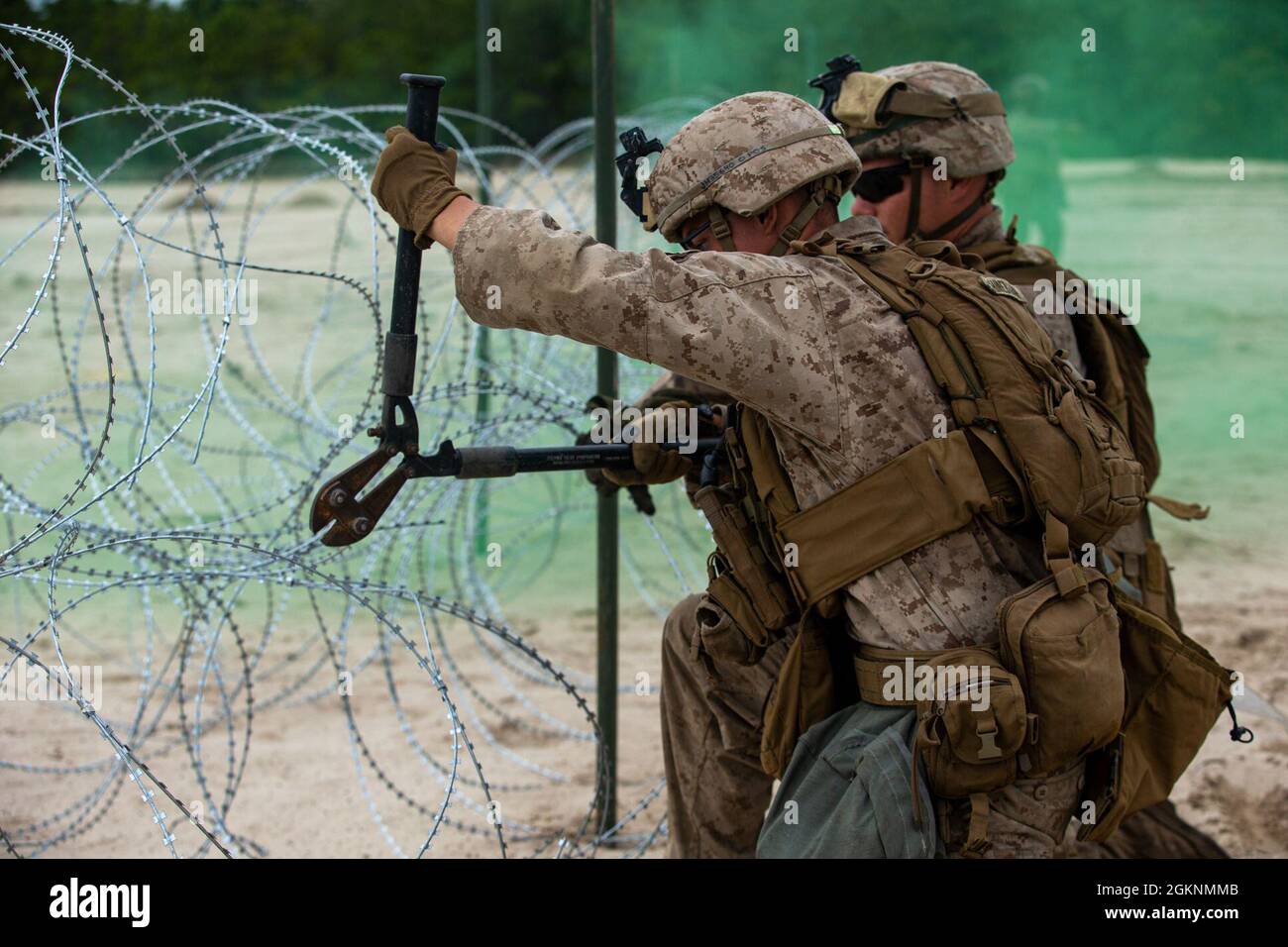 U.S. Marine Corps Lance Cpl. Jack Hinebaugh, a combat engineer with 2d ...