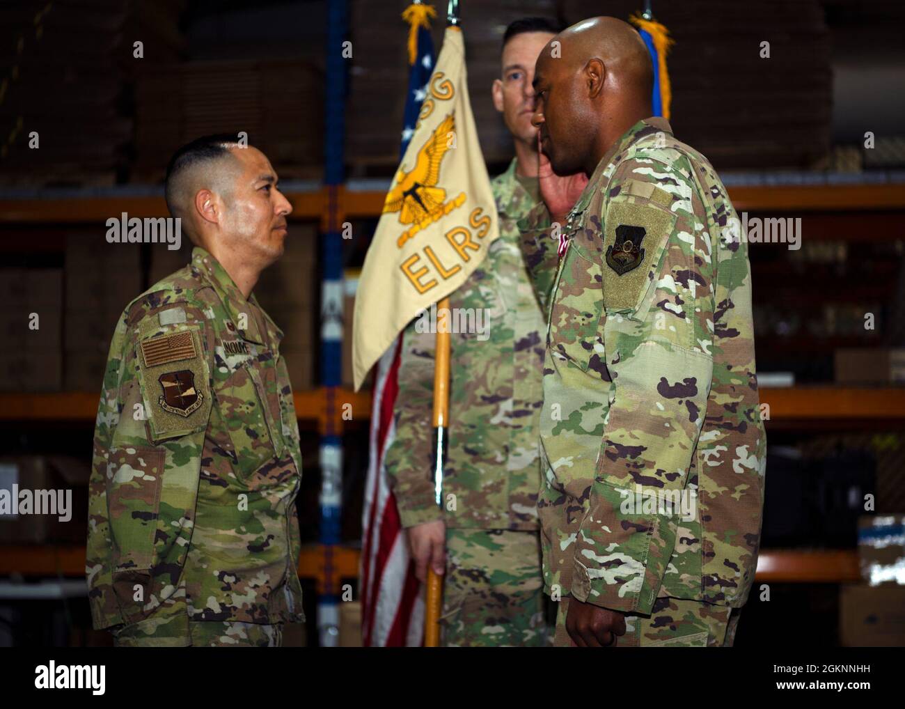 U.S. Air Force Col. Todd Inouye, left, 380th Expeditionary Mission ...