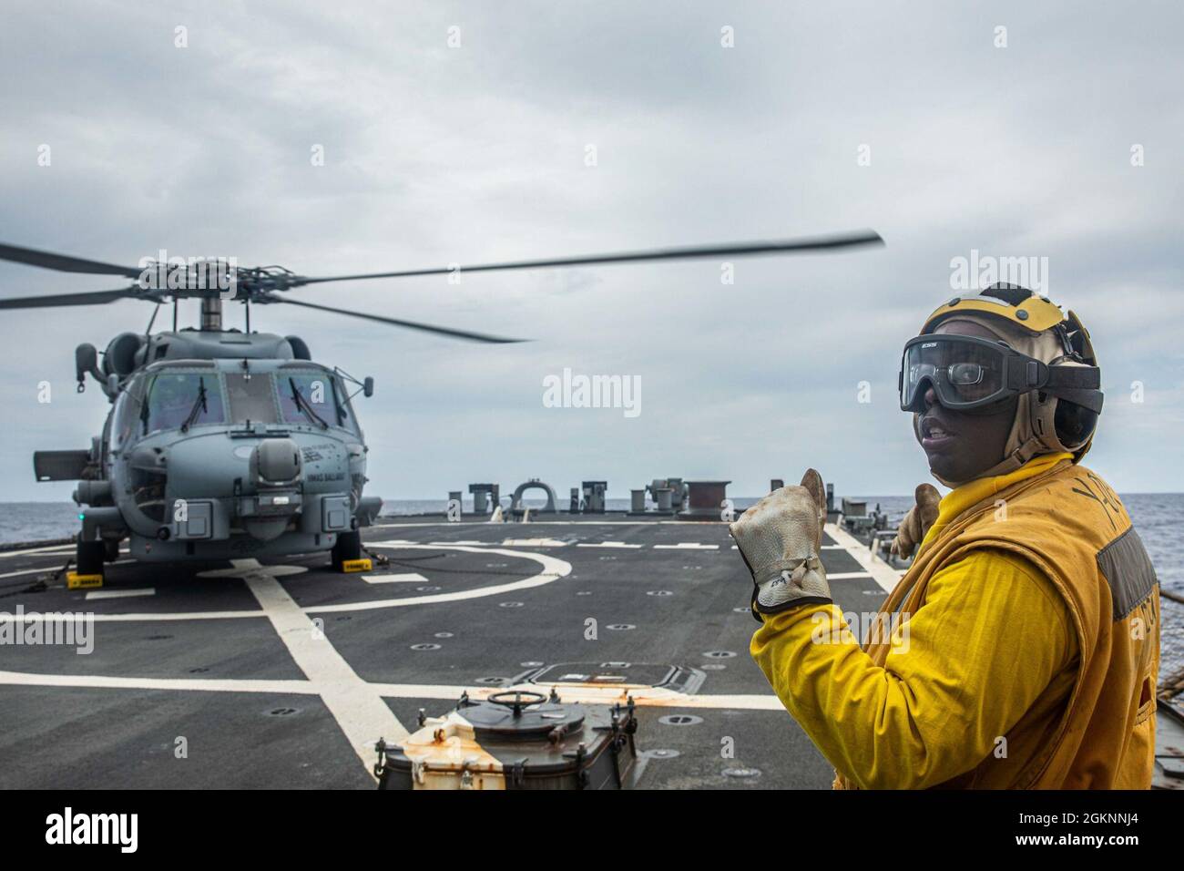 210607-N-XU073-1601 SOUTH CHINA SEA (June 7, 2021) – Boatswain’s Mate ...