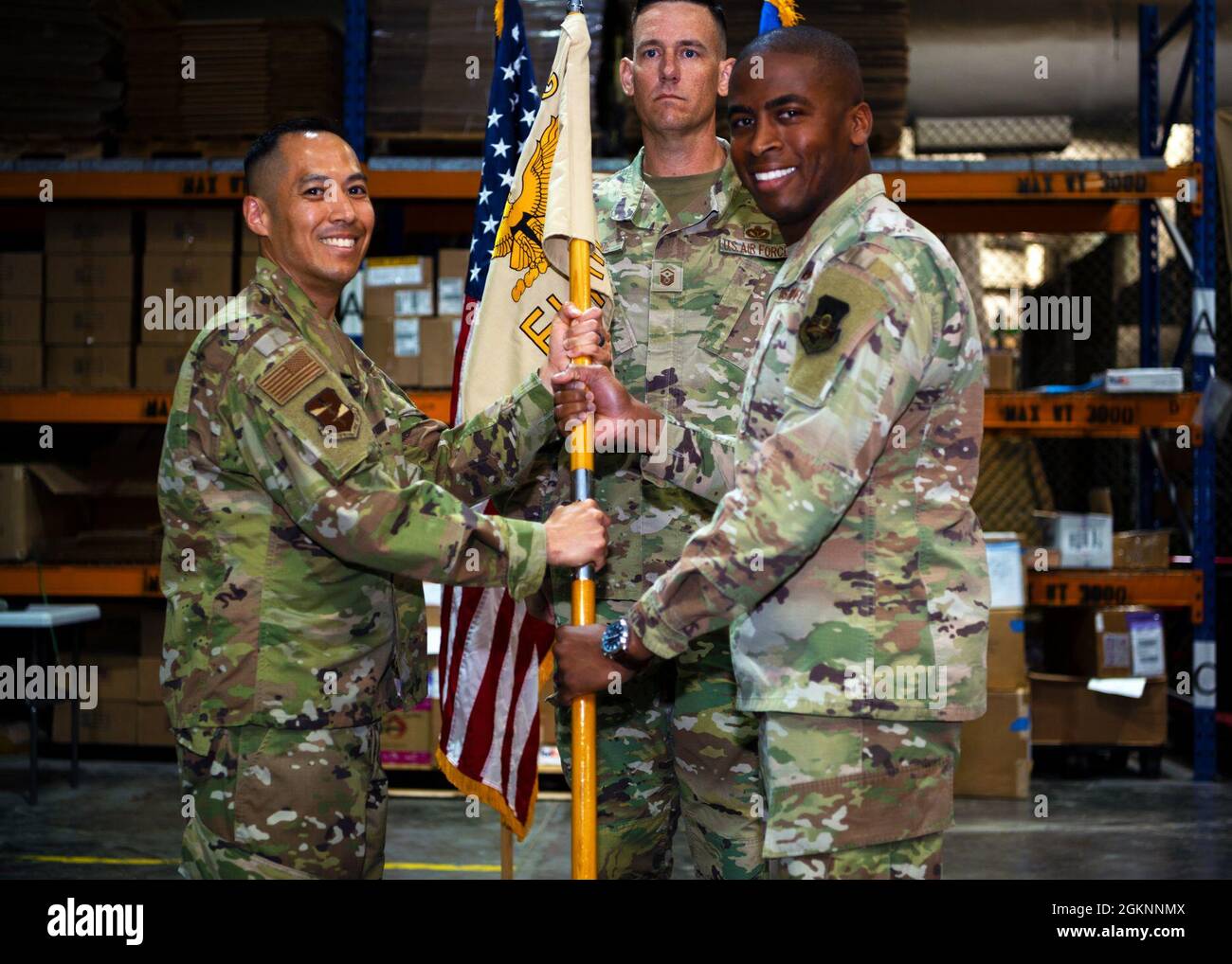 U.S. Air Force Col. Todd Inouye, left, 380th Expeditionary Mission ...