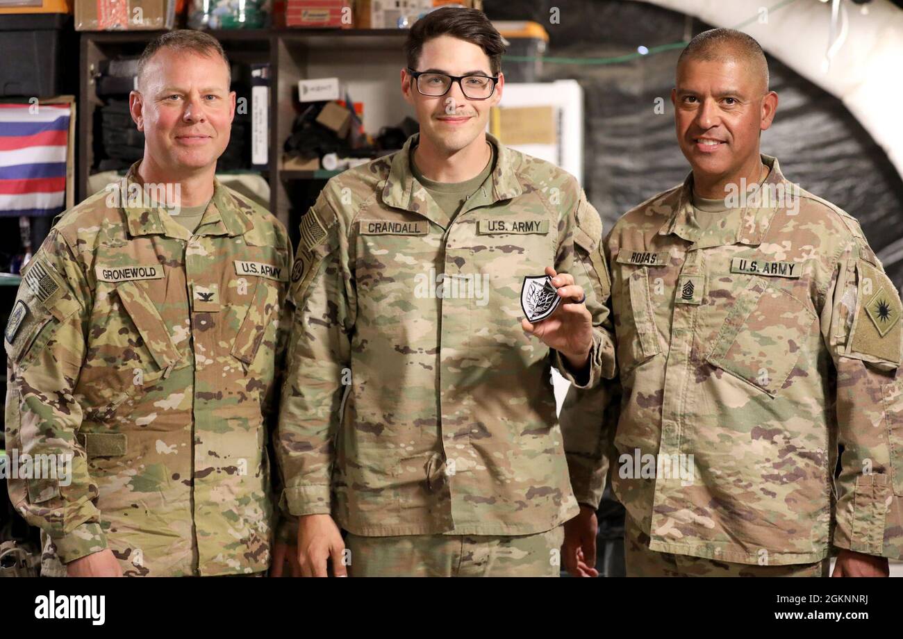 Spc. Conner Crandall, a Soldier with Charlie Company, Forward Support ...