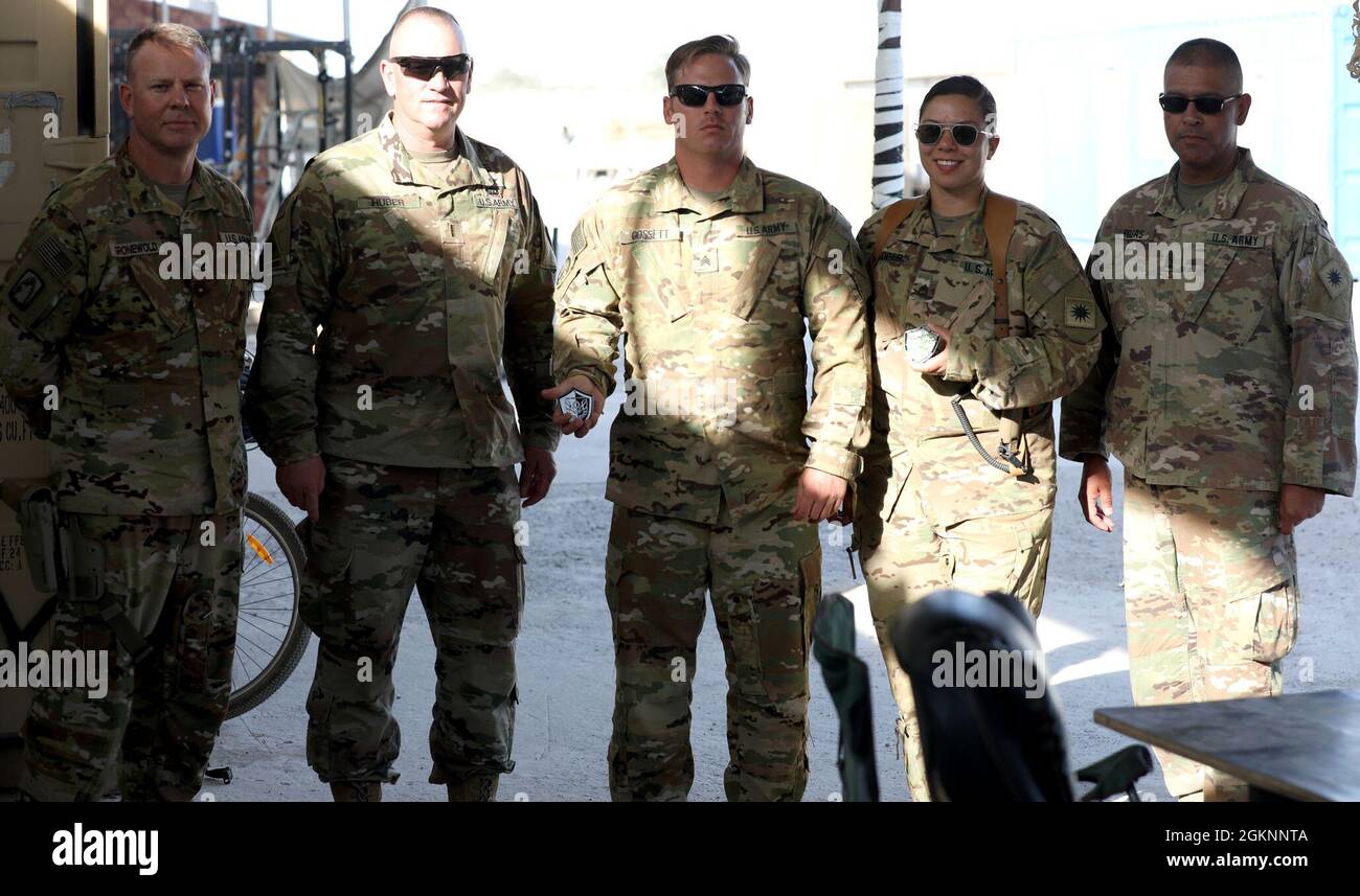 From left, Col. Alan Gronewold, Task Force Phoenix Commander; Chief ...
