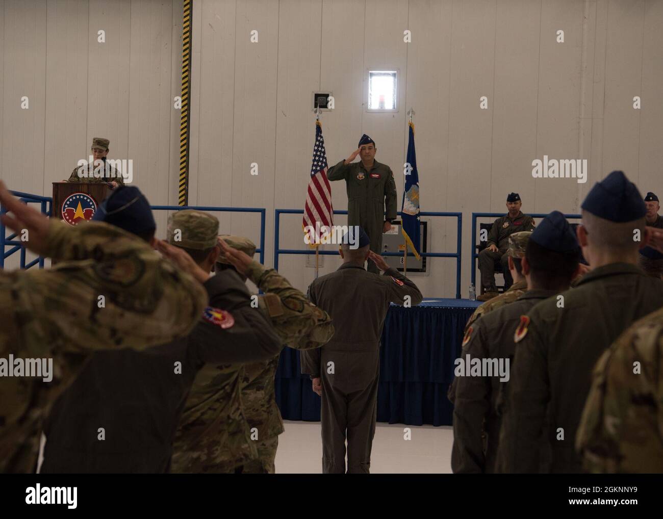 U.S. Air Force Lt. Col. Justin, 20th Attack Squadron commander, returns ...