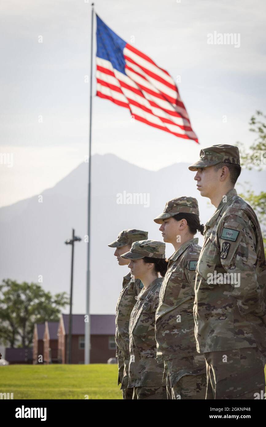 Staff members with Panther Strike stand in their first formation before ...