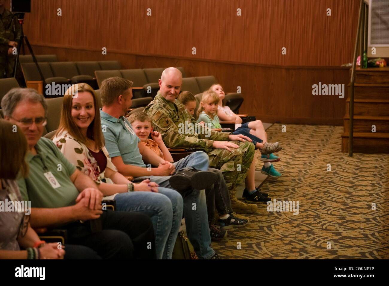 The family of Master Sgt. Gibbs attends her promotion at the Joint ...