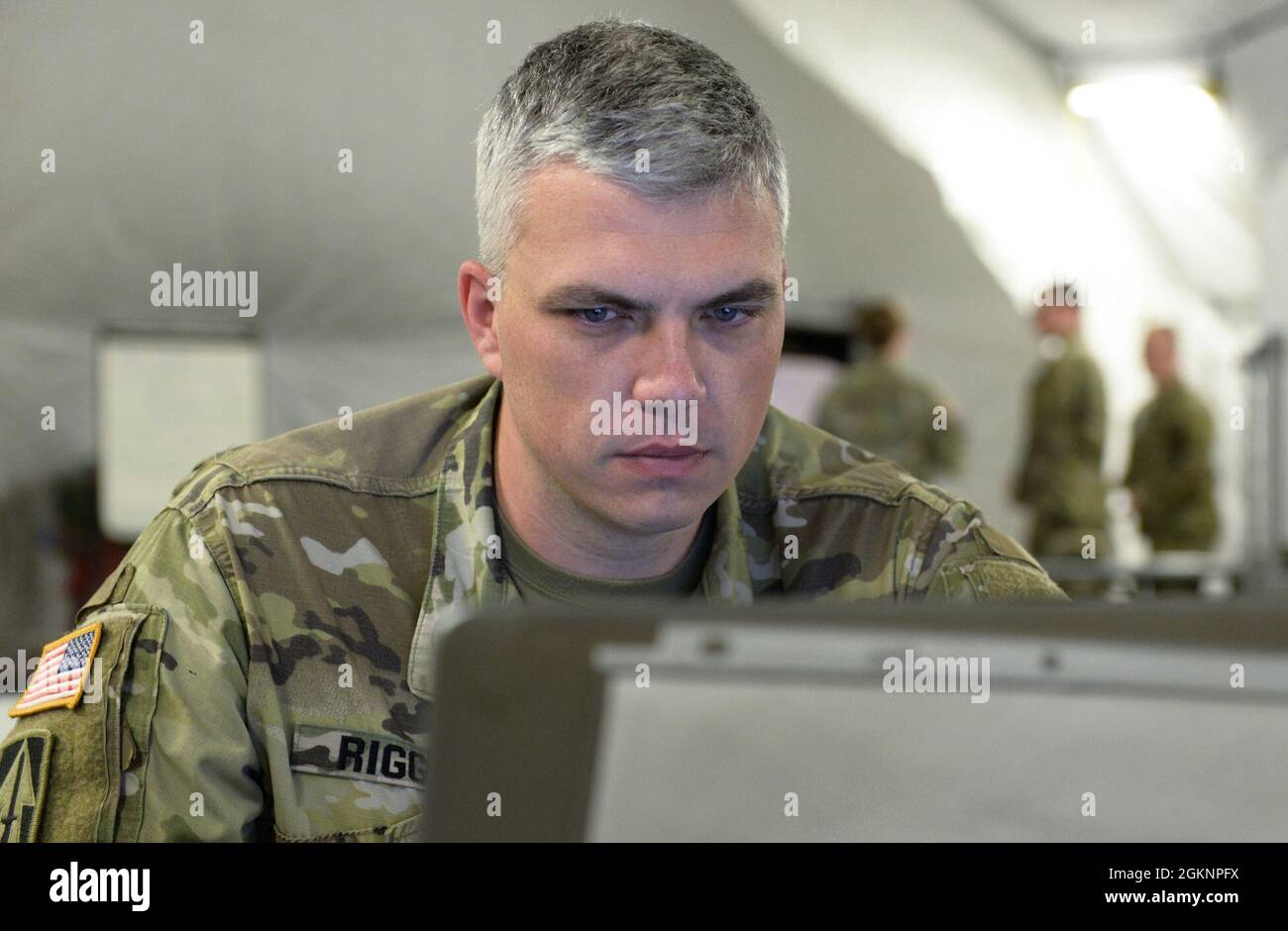 Indiana National Guard Capt. Eric Riggs, of Lawrence and the 38th ...
