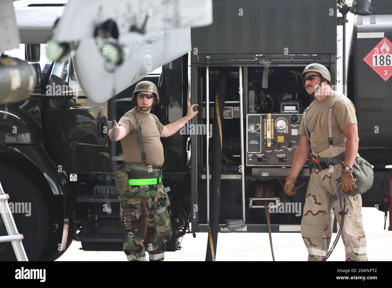 Members from the 442d Logistics Readiness Squadron work with crew ...
