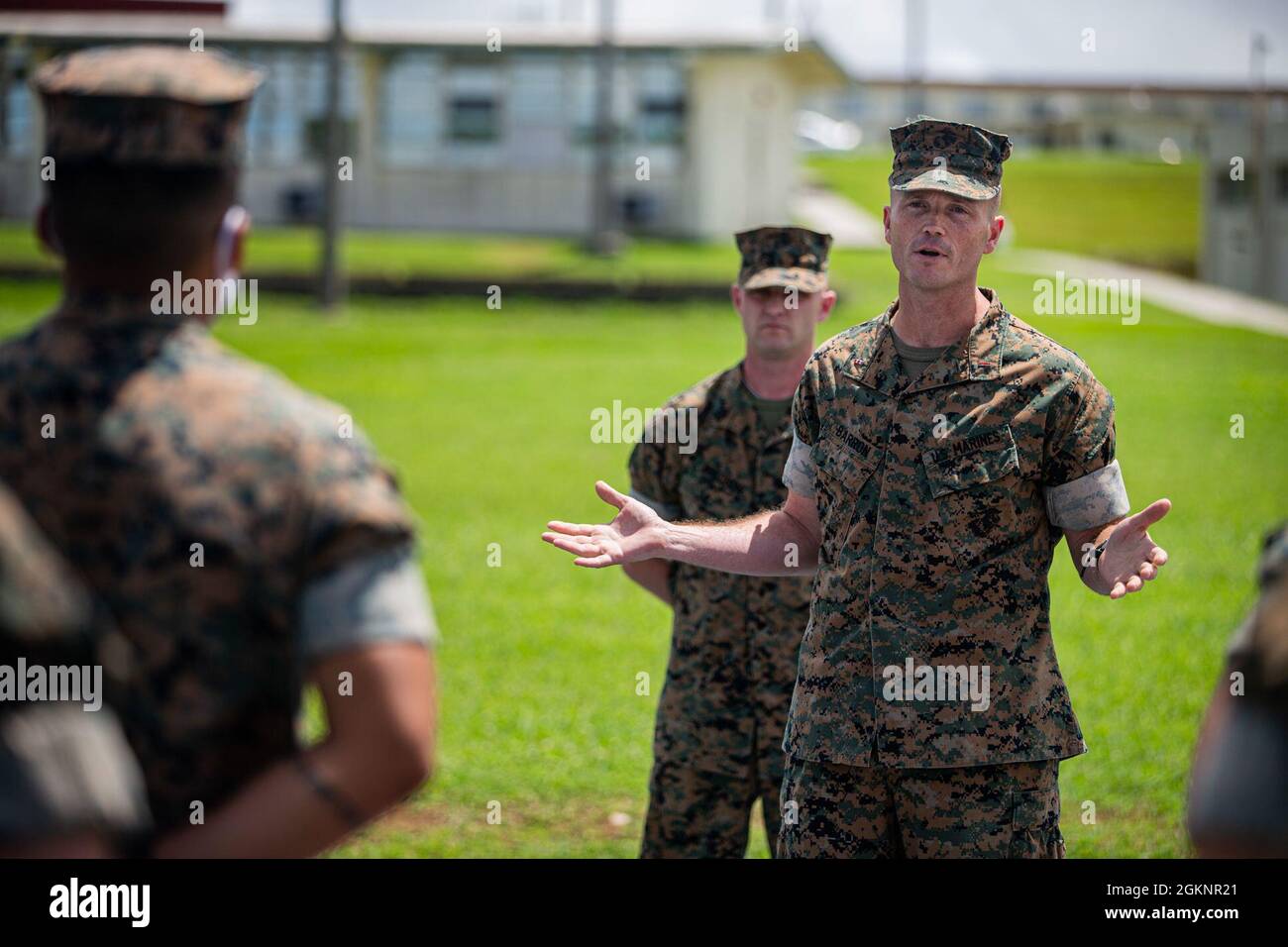 U.S. Marine Corps Chief Warrant Officer 4 Benjamin Barron, the chemical ...