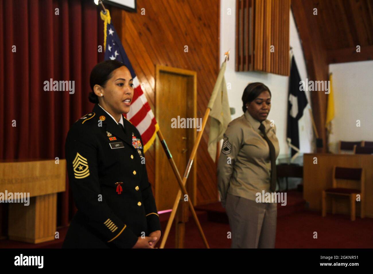 Sgt. Maj. Shannon Lacy, senior enlisted advisor, 18th Finance Support ...