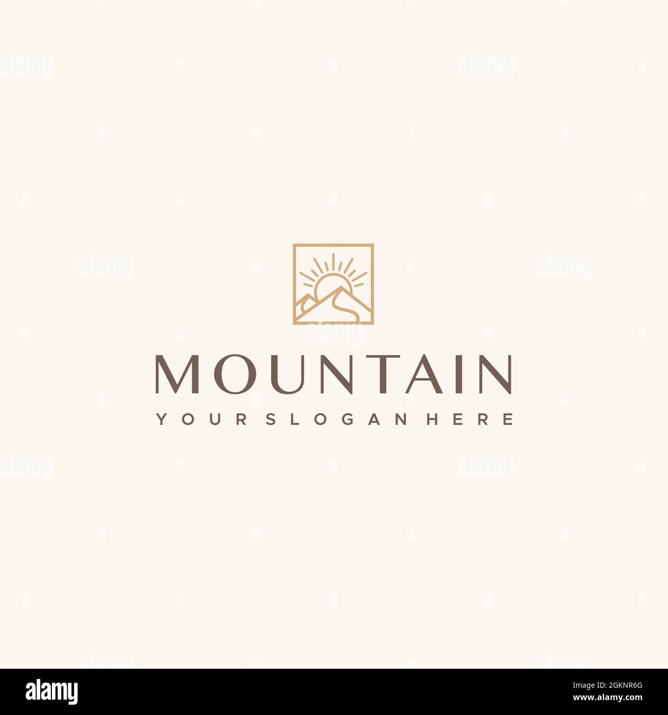 flat MOUNTAIN sunrise tracking lawyer Logo design Stock Vector Image ...