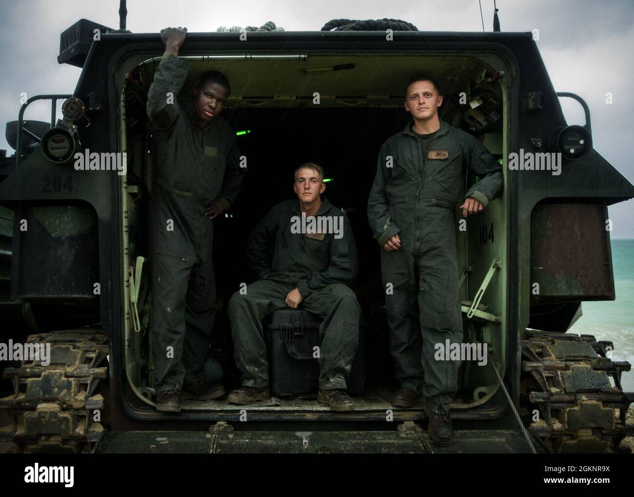 U.S. Marines with Company B, 3d Assault Amphibian Battalion currently ...