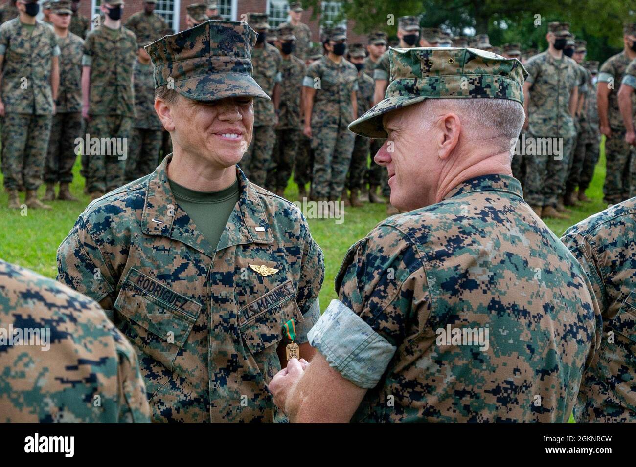 U.S. Marine Corps 1st Lt. Mehgan Rodriguez, a manpower officer and ...