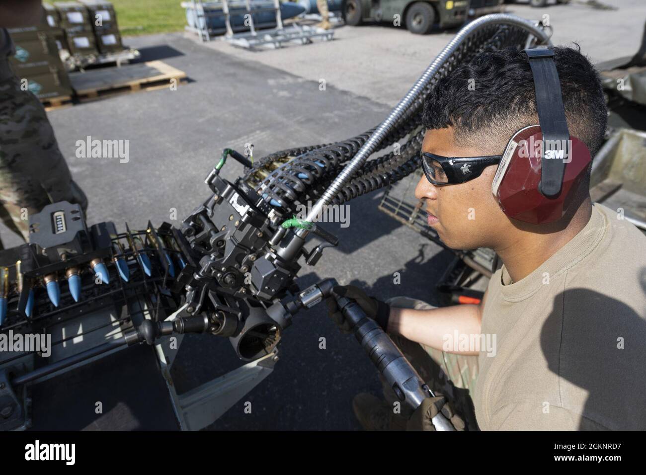 A U.S. Air Force Airman from the 52nd Maintenance Squadron at ...