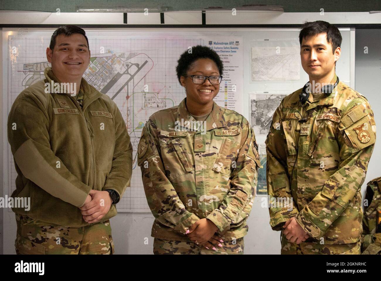From left, Staff Sgt. Luis Gonzalez, 341st Civil Engineer Squadron ...