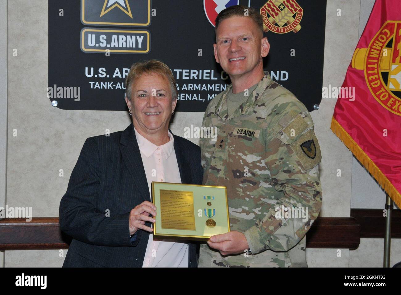 Maj. Gen. Darren Werner (right), Commanding General U.S. Army Tank ...