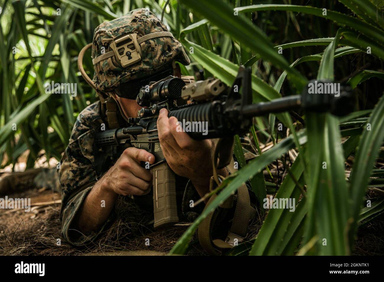 U.S. Marine Corps Cpl. Corey Slayman, a combat engineer with the ...