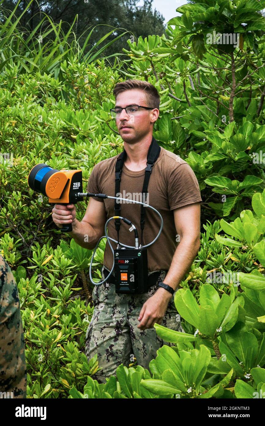 U.S. Navy EA2 James Kuntz, engineering aid with Naval Facilities ...