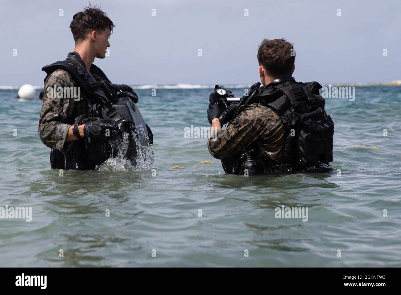 U.S. Marine Corps Cpl. Cody White a native of Simi Valley, Calif., left ...