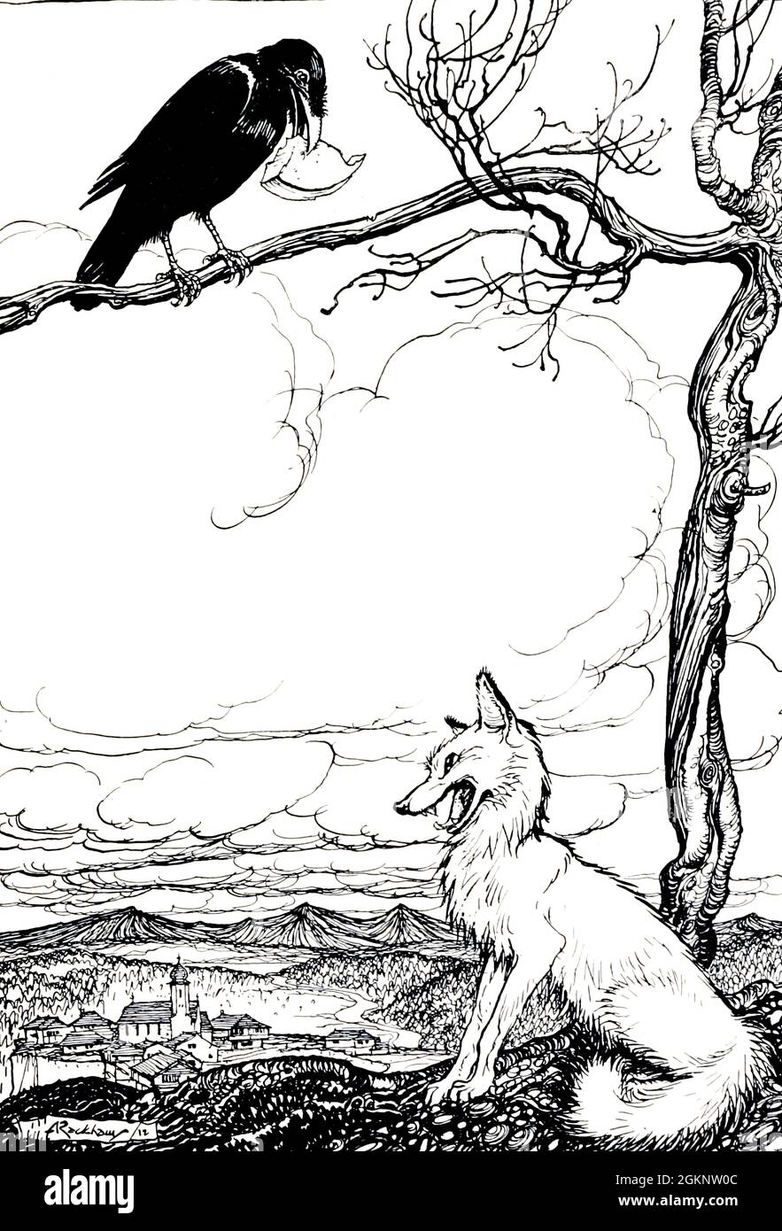 The Fox and the Crow Aesop's fables Published in 1912 in London by ...