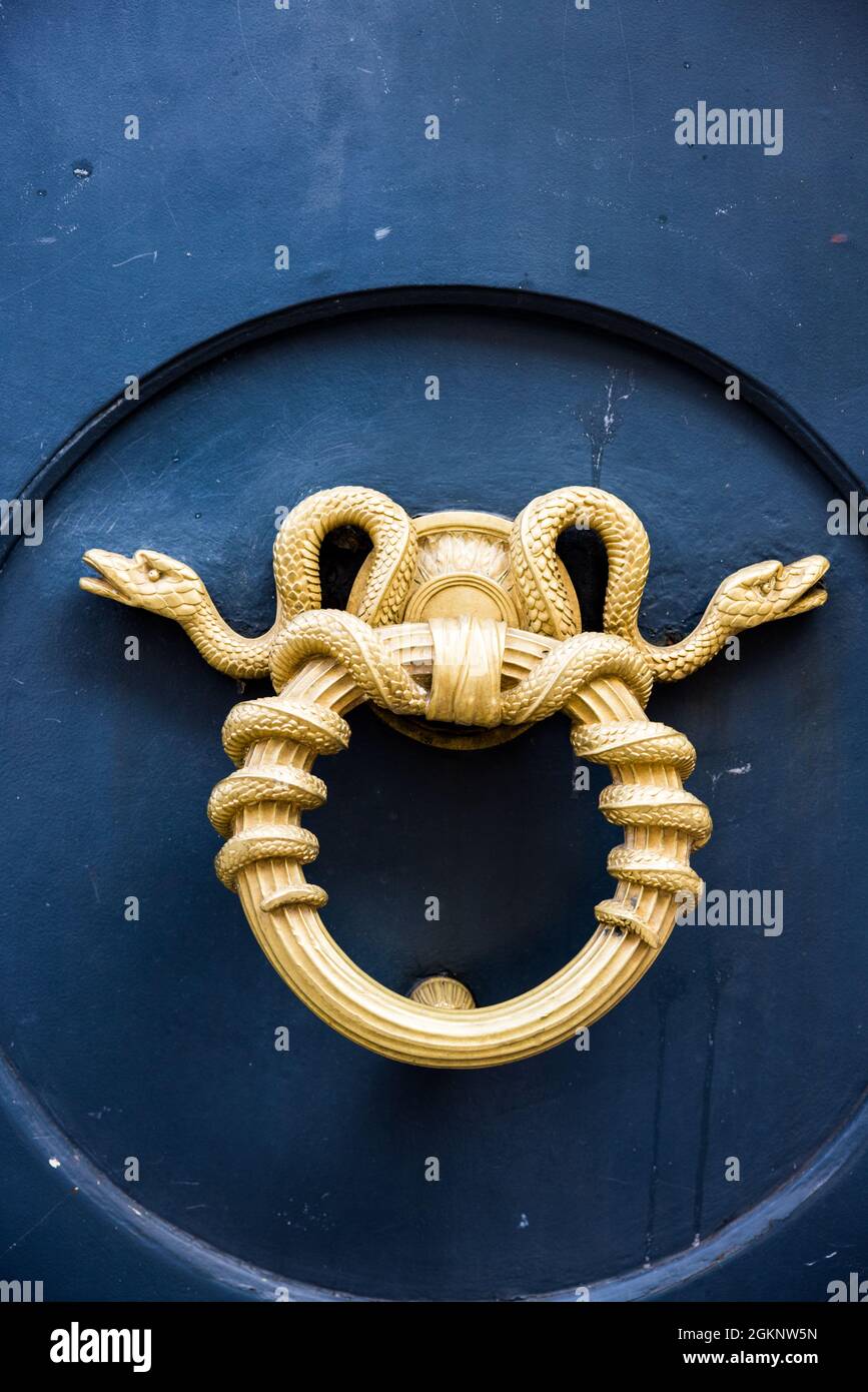 Gold snake metal handle hi-res stock photography and images - Alamy