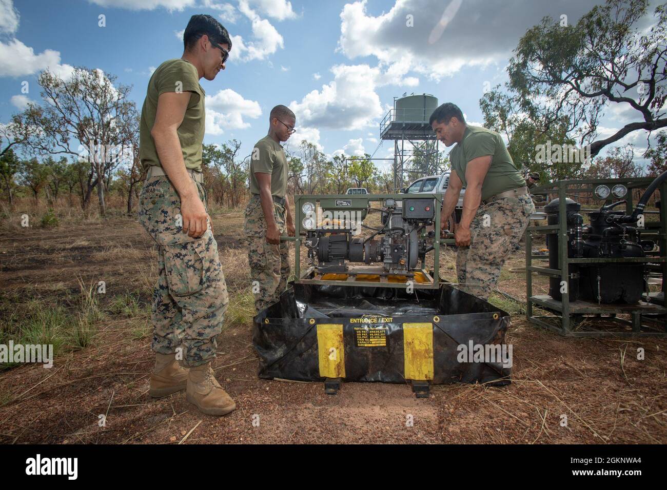 U.S. Marine Corps Lance Cpl. Andrew Conrad, left, a motor vehicle ...