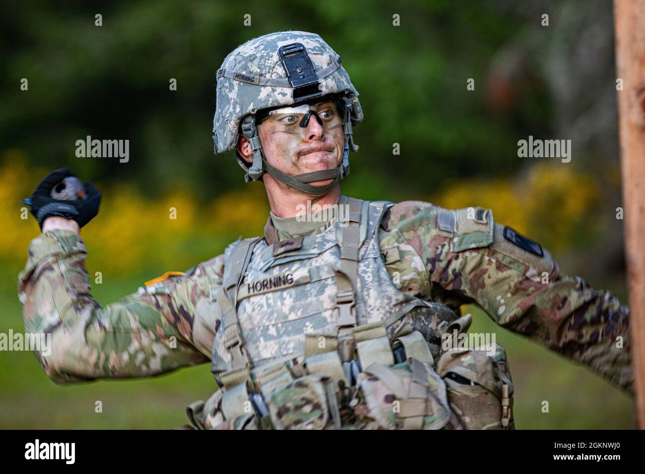 Sgt. Daniel Horning, an intelligence analyst assigned to Headquarters ...