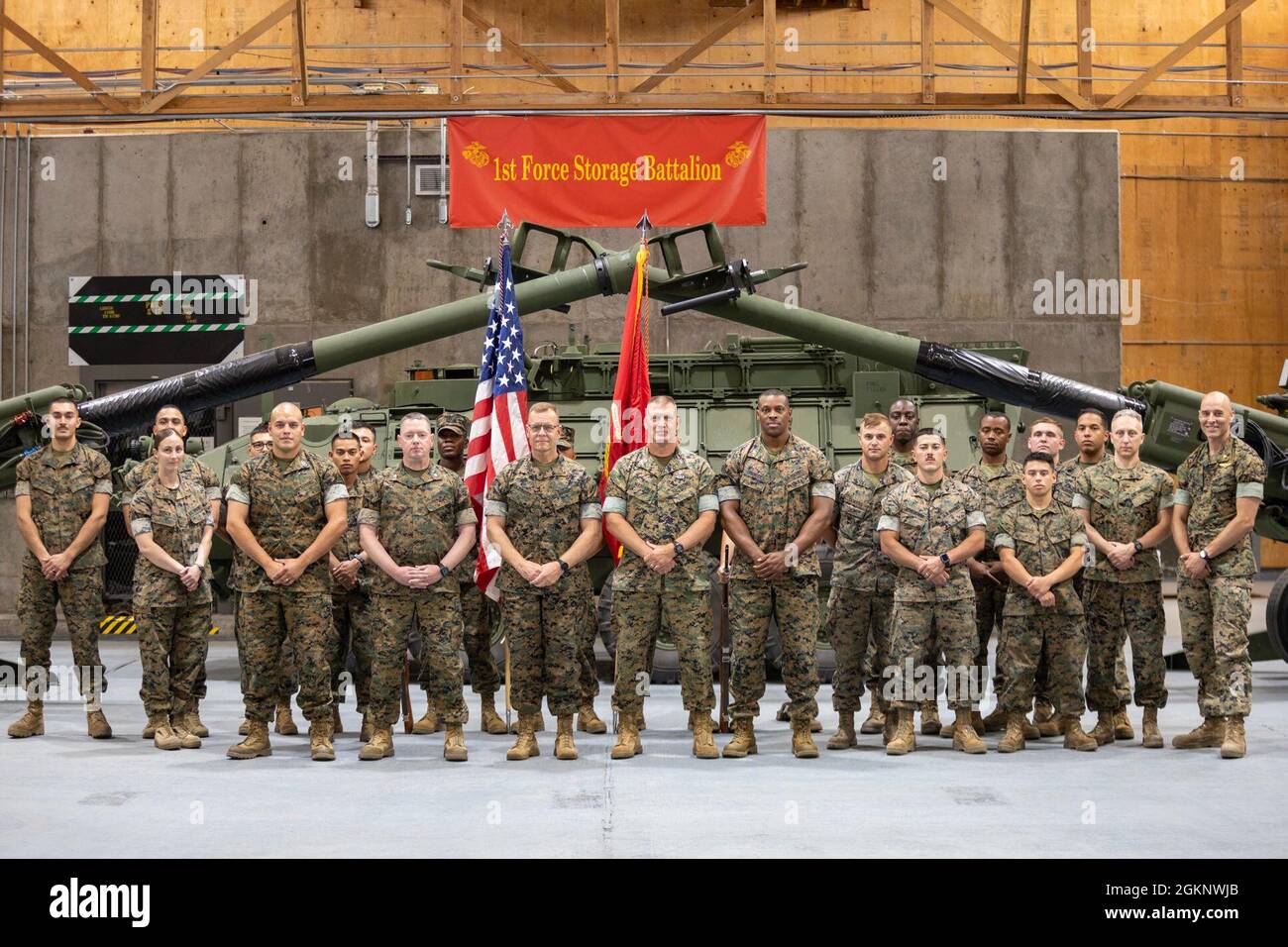 Following the 1st Marine Force Storage Battalion (1st MFSB) change of ...