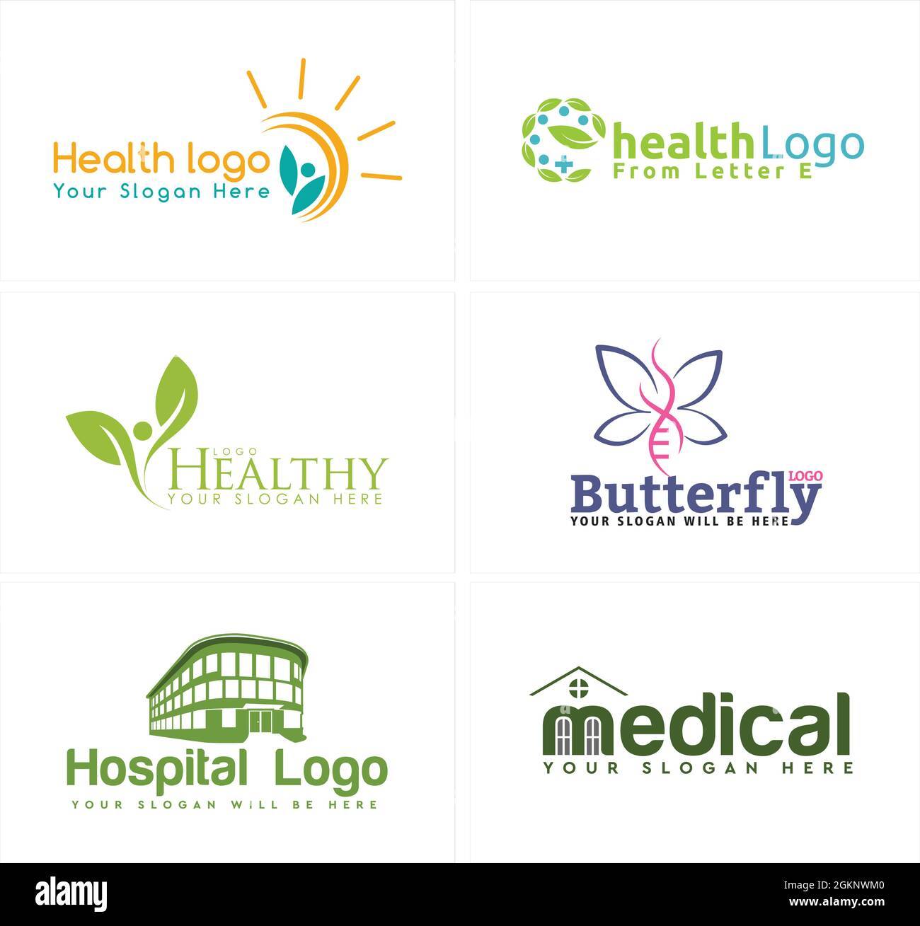 Medical health people butterfly logo design Stock Vector Image & Art ...
