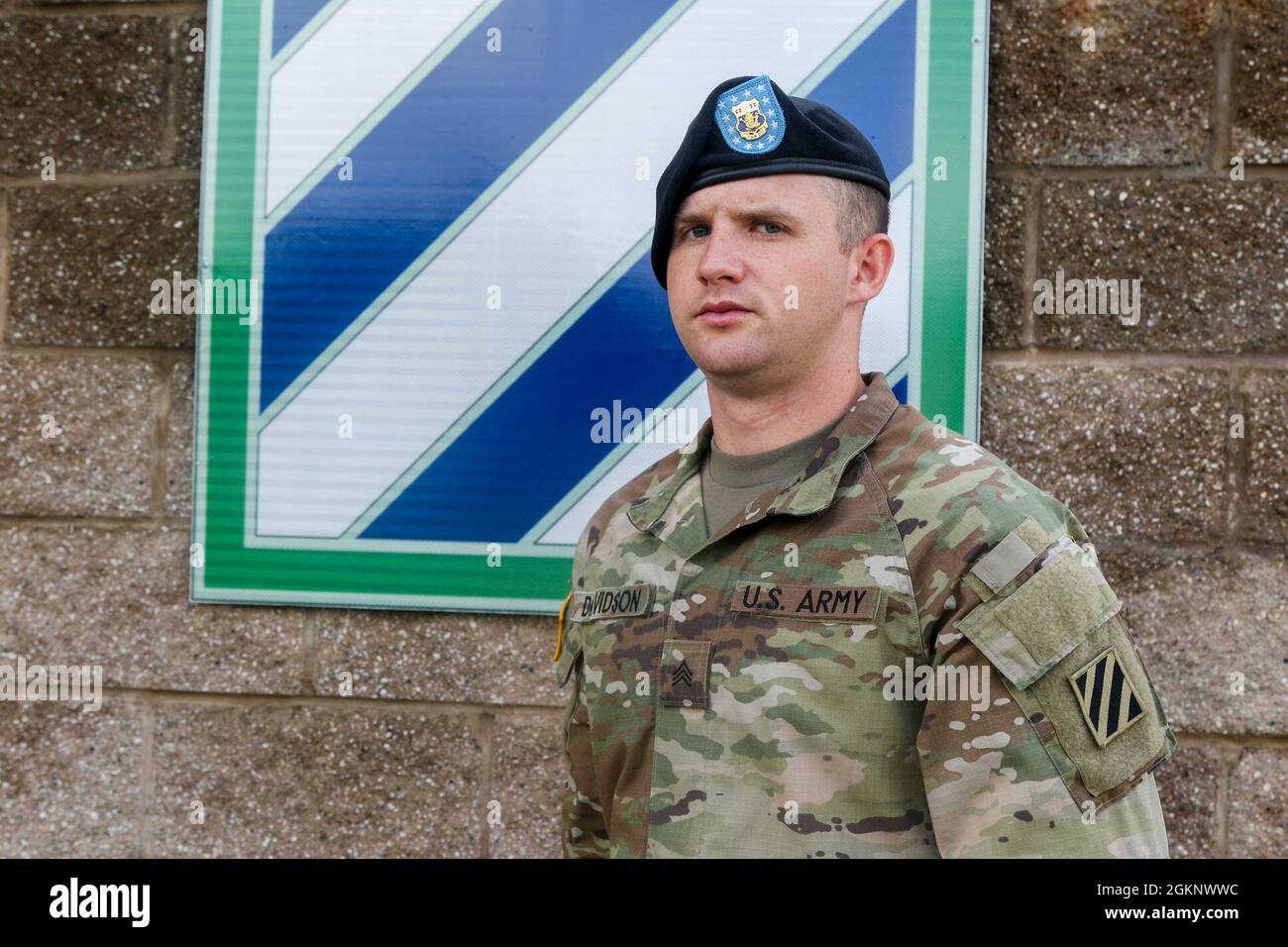 Sgt. Hunter Davidson, a 24-year-old Covington, Georgia native and ...