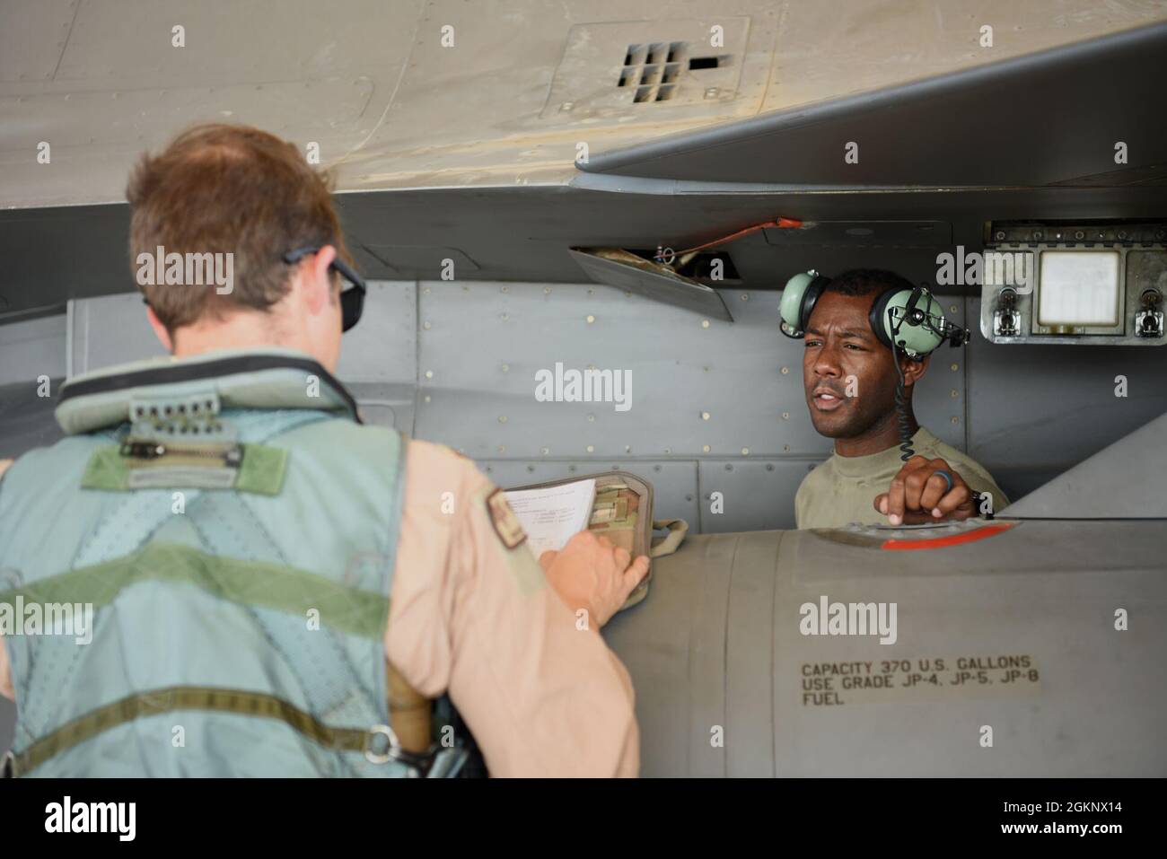 U.S. Air Force Maj. Taylor Roach, 157th Expeditionary Fighter Squadron ...