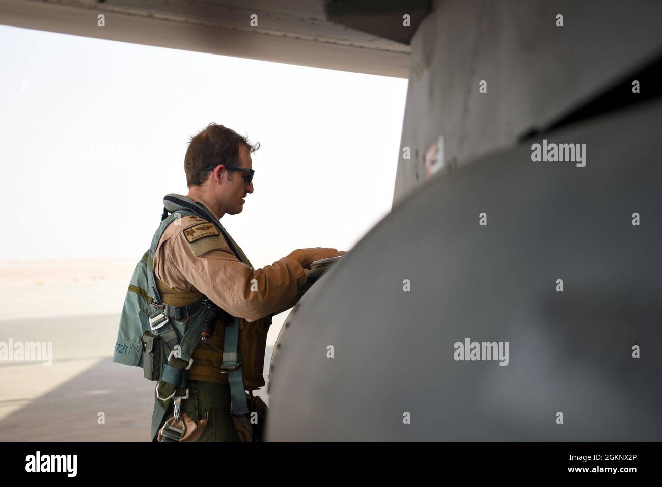 U.S. Air Force Maj. Taylor Roach, 157th Expeditionary Fighter Squadron ...