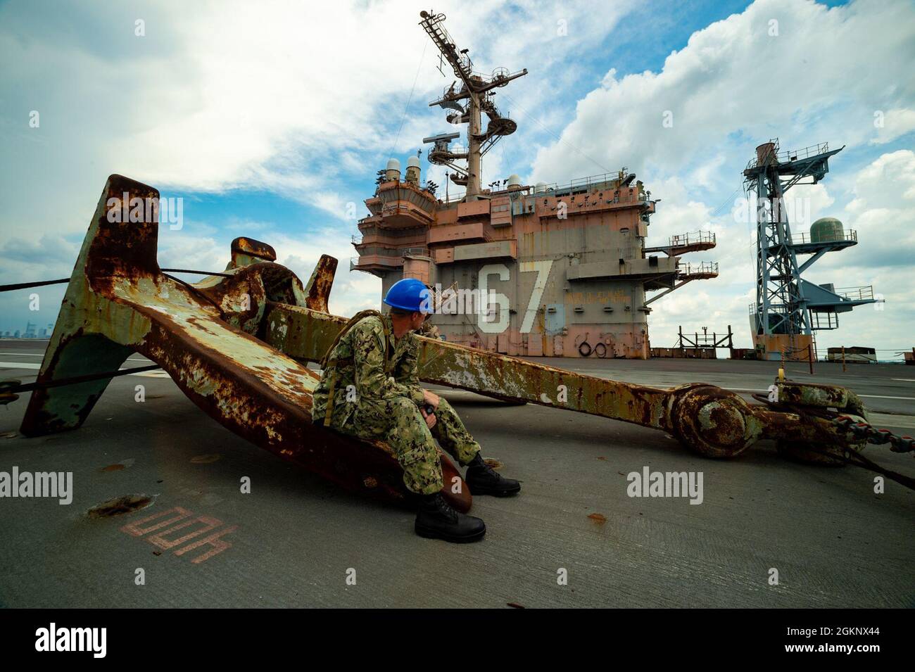PHILADELPHIA, PA (June 9, 2021) Sailors from pre-commissioning unit ...