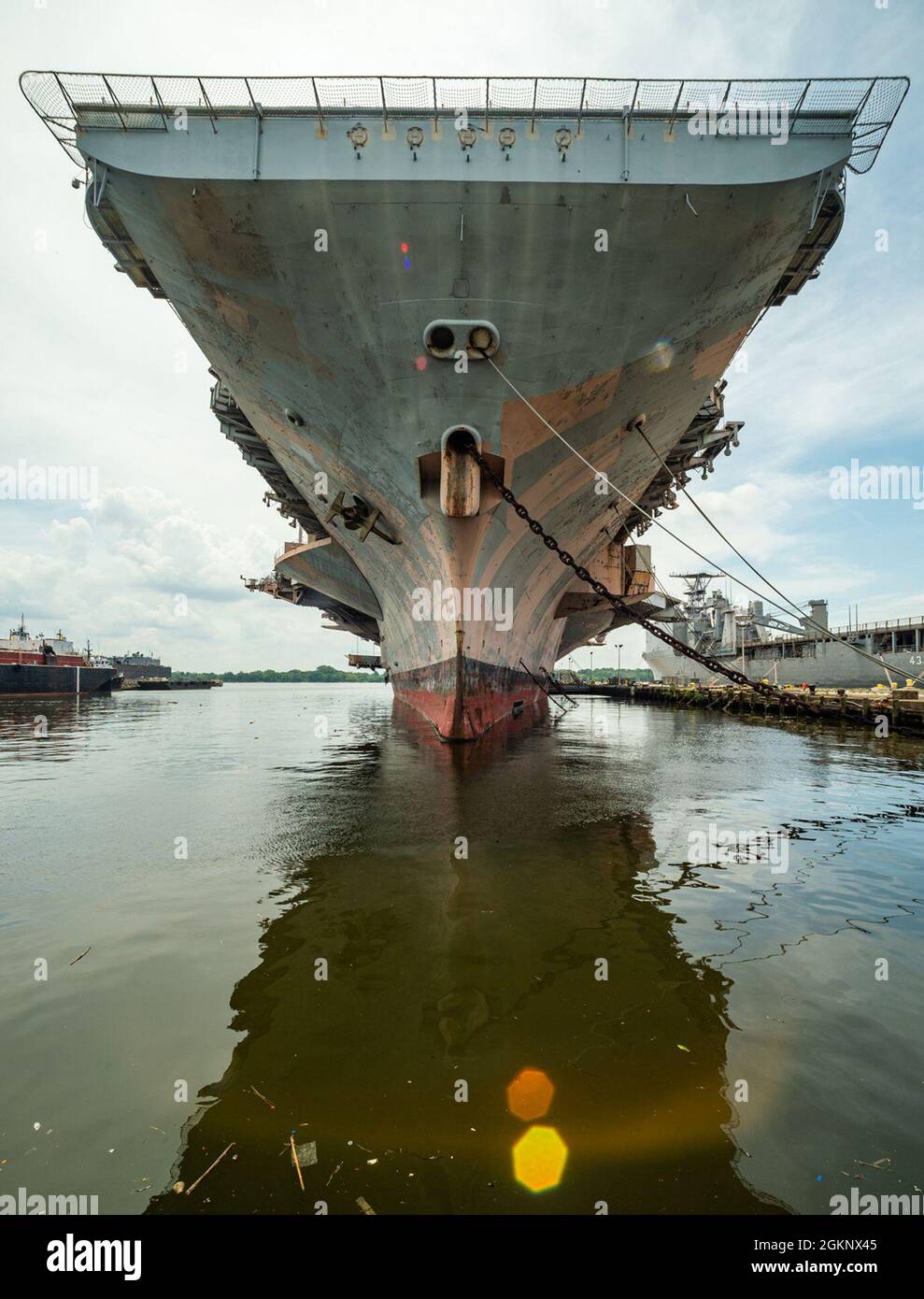 PHILADELPHIA, PA (June 9, 2021) Decommissioned ship USS John F. Kennedy ...