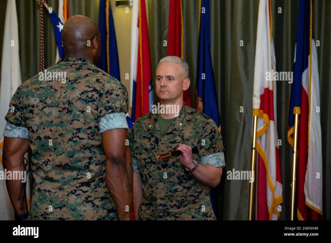U.S. Marine Corps Lt. Col. Erik C. Quist, commanding officer, Combat Instructor Battalion ...