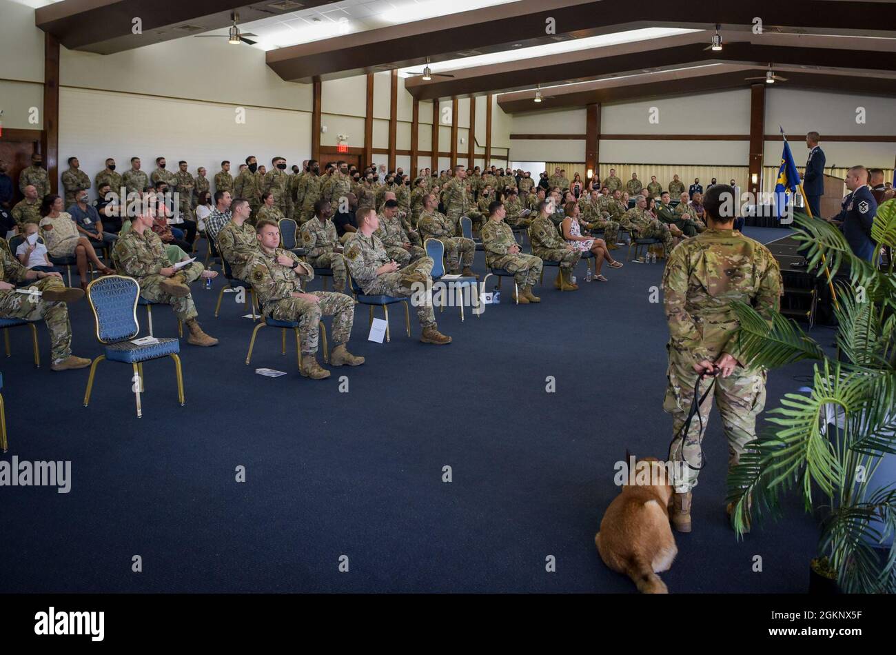 U.S. Air Force Col. Jasin Cooley, 36th Mission Support Group commander ...