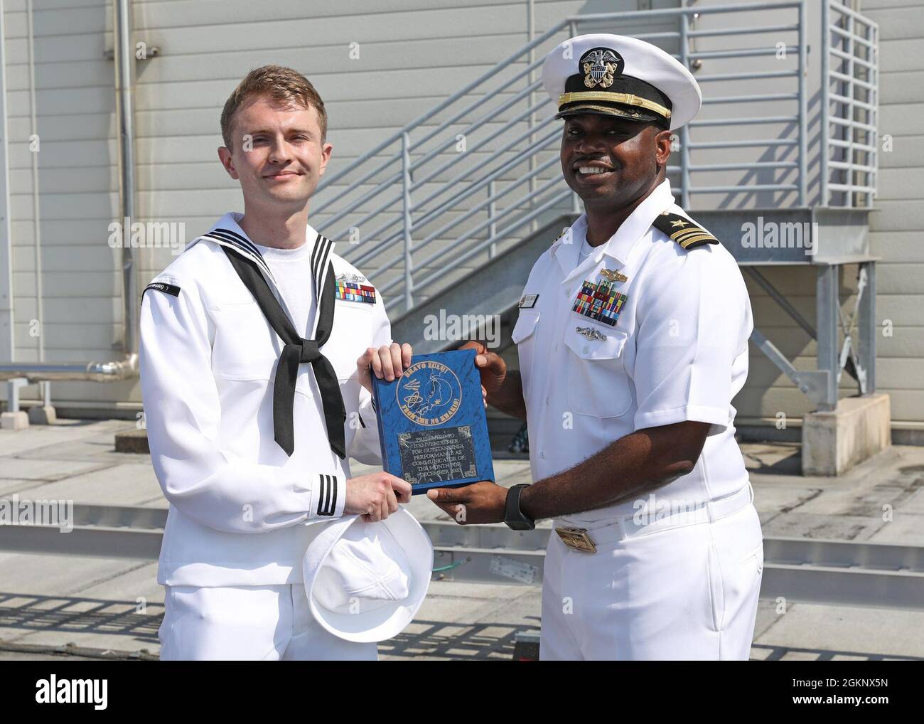 Lt. Cmdr. Rod Smith, Commander, Submarine Group Seven N6 Department ...