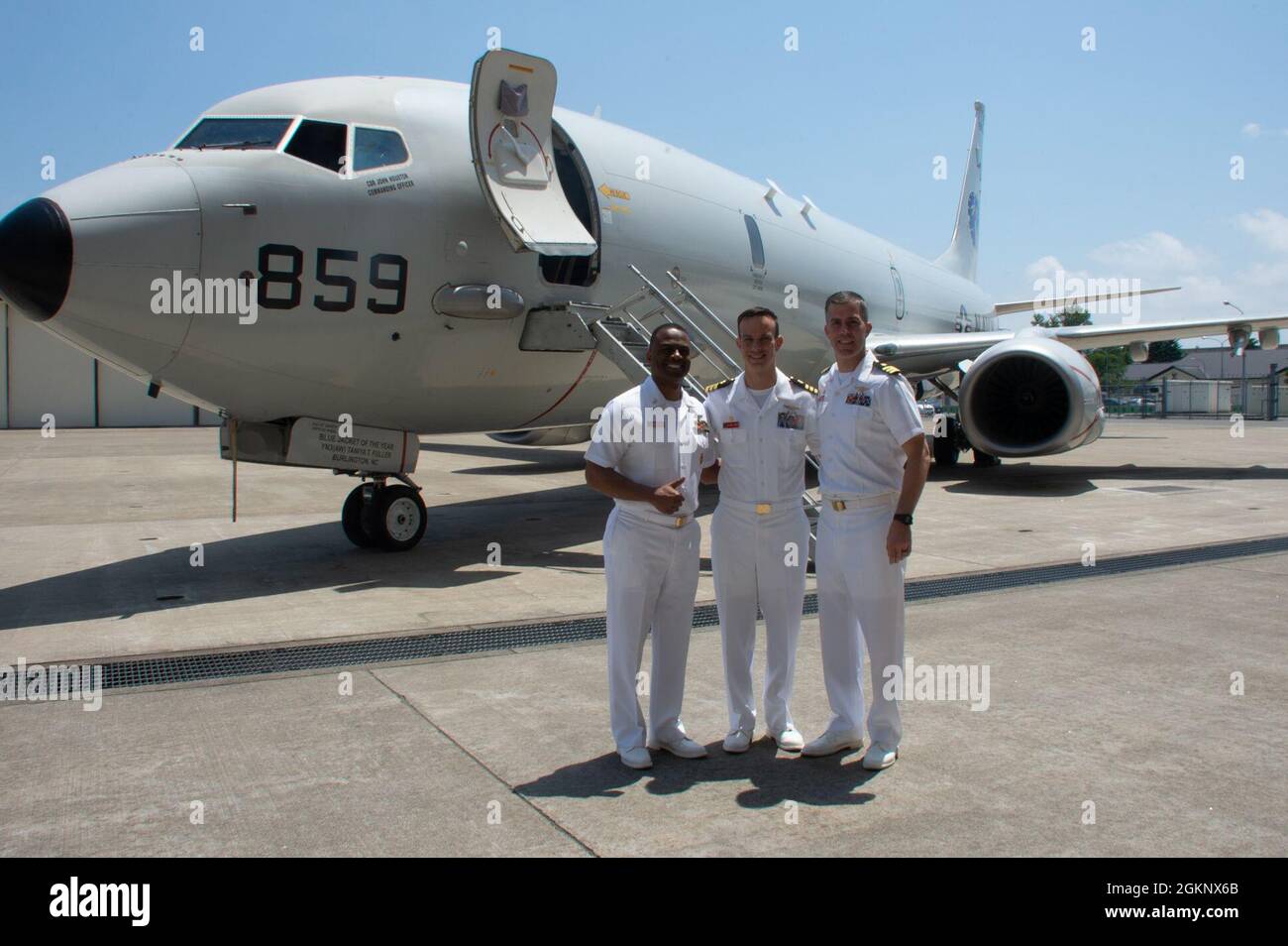 Patrol Squadron (VP) 10 triad, CMDCM Lloyd Roberts (left), Cmdr ...