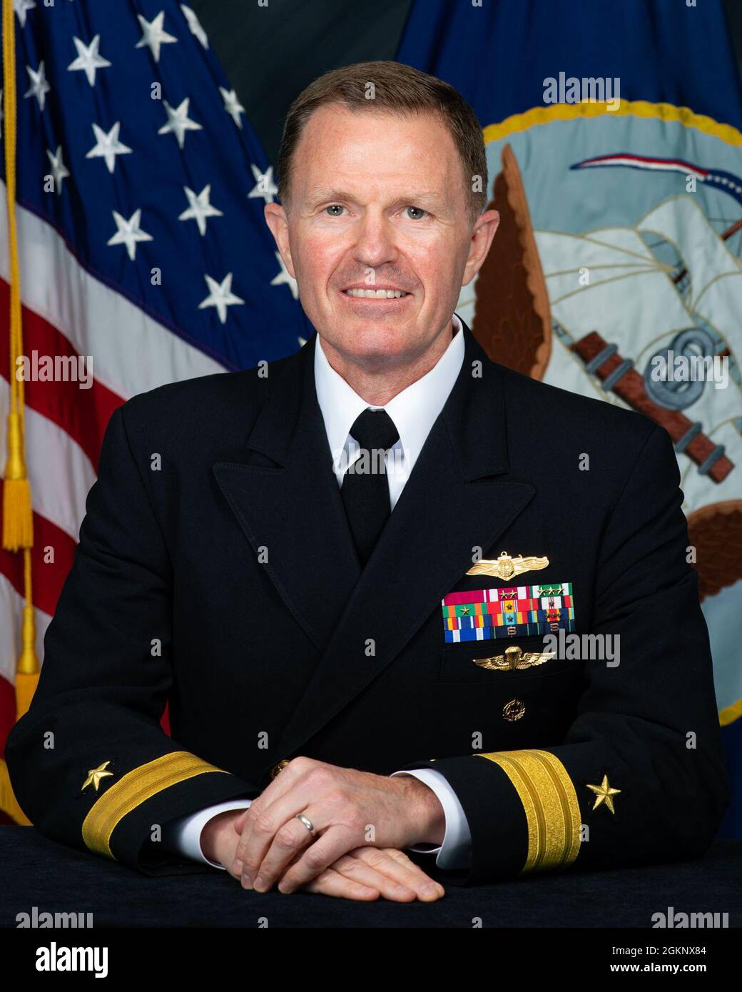 This is the official photo for Rear Admiral Ronald J. Piret who is the ...