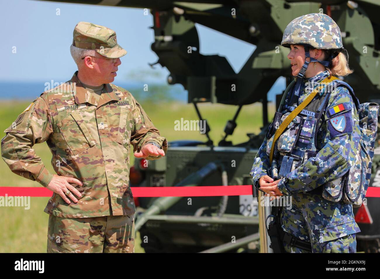 CAPU MIDIA TRAINING AREA, Romania — Brig. Gen. Gregory Brady, commander ...
