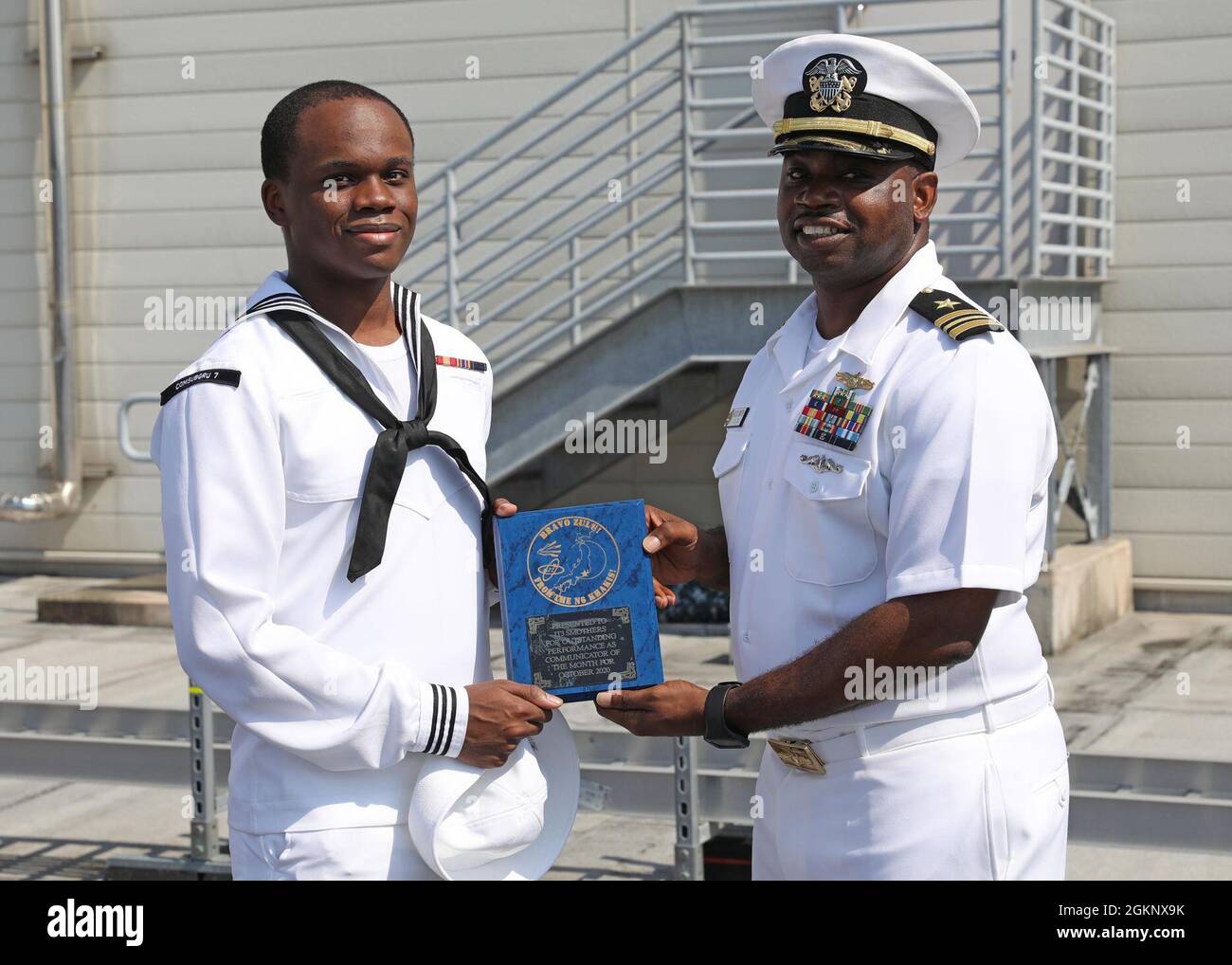 Lt. Cmdr. Rod Smith, Commander, Submarine Group Seven N6 Department ...