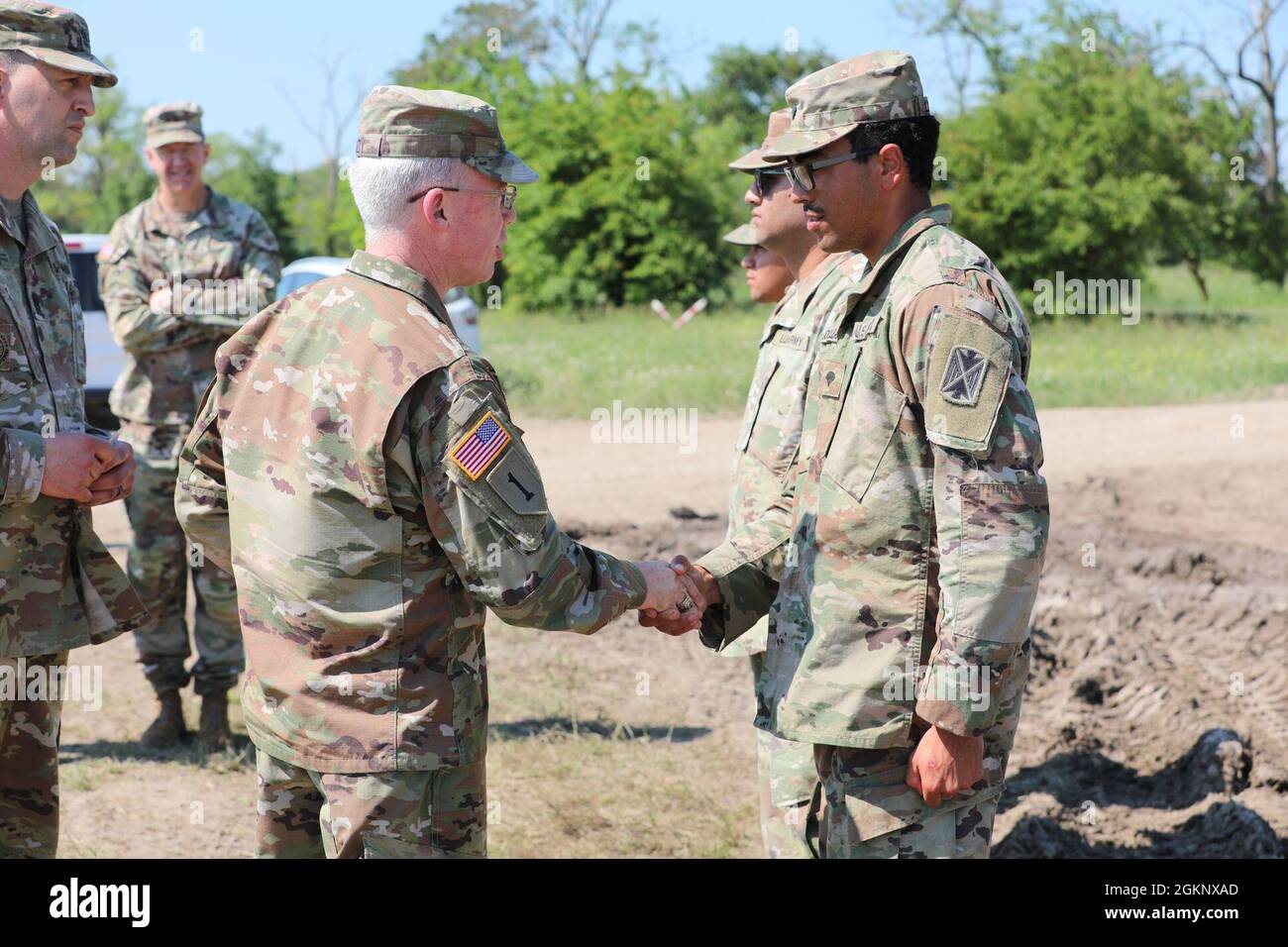 CAPU MIDIA TRAINING AREA, Romania — Brig. Gen. Gregory Brady, commander ...