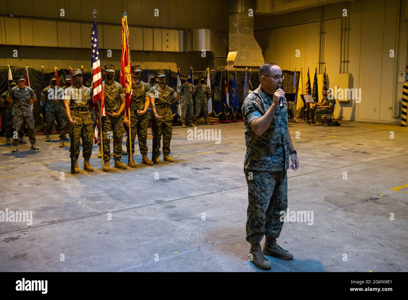 Commanding officer of marine air control group 18 hi-res stock ...