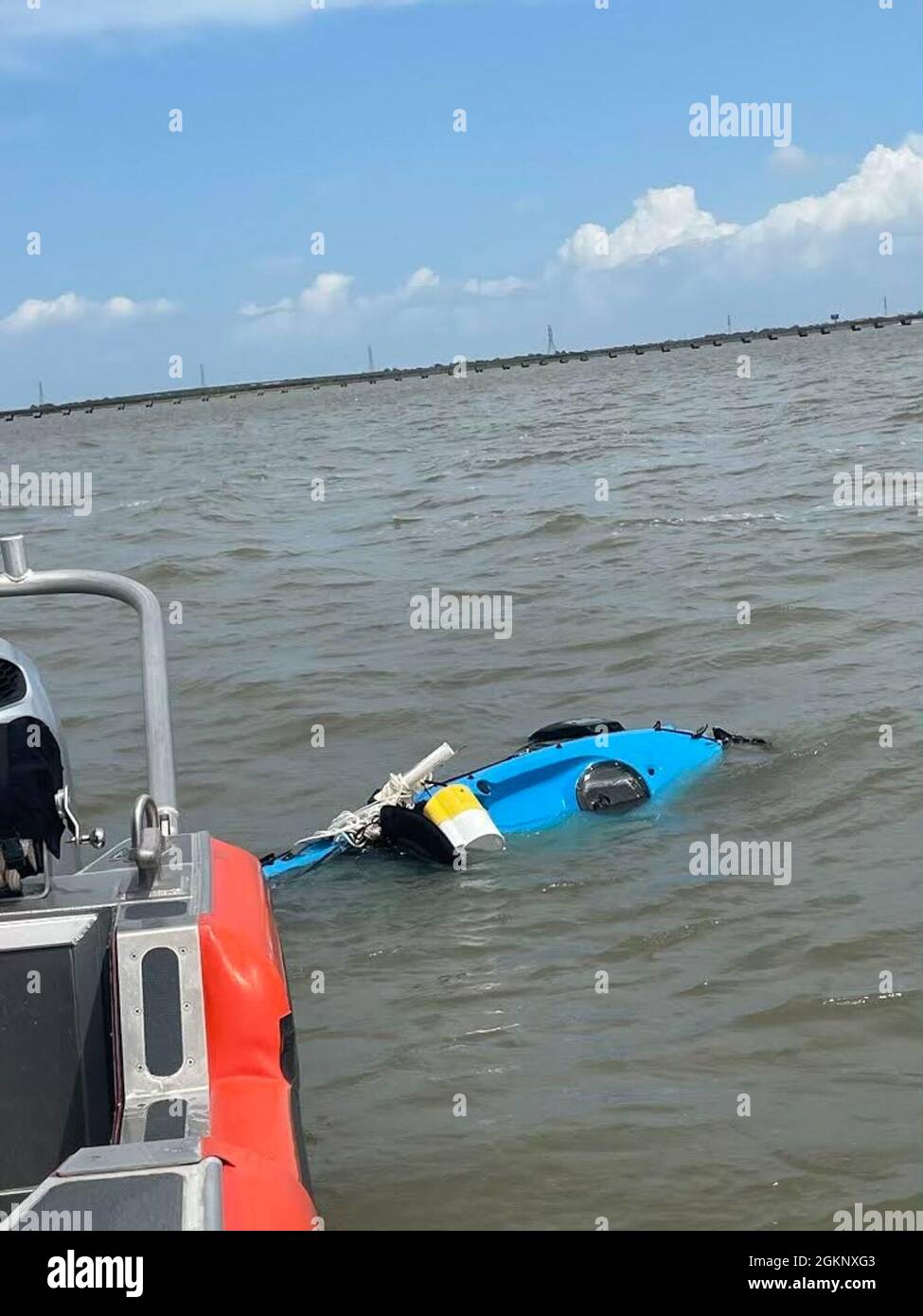A Coast Guard Station New Orleans 29-foot Rescue Boat-Small approaches ...