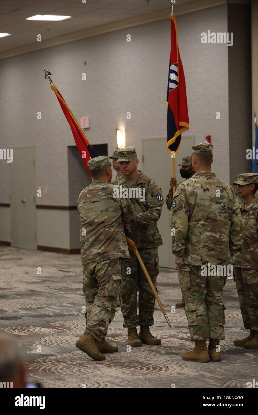 Maj. Gen. Tony Aguto, commander of 3rd Infantry Division, passes the ...