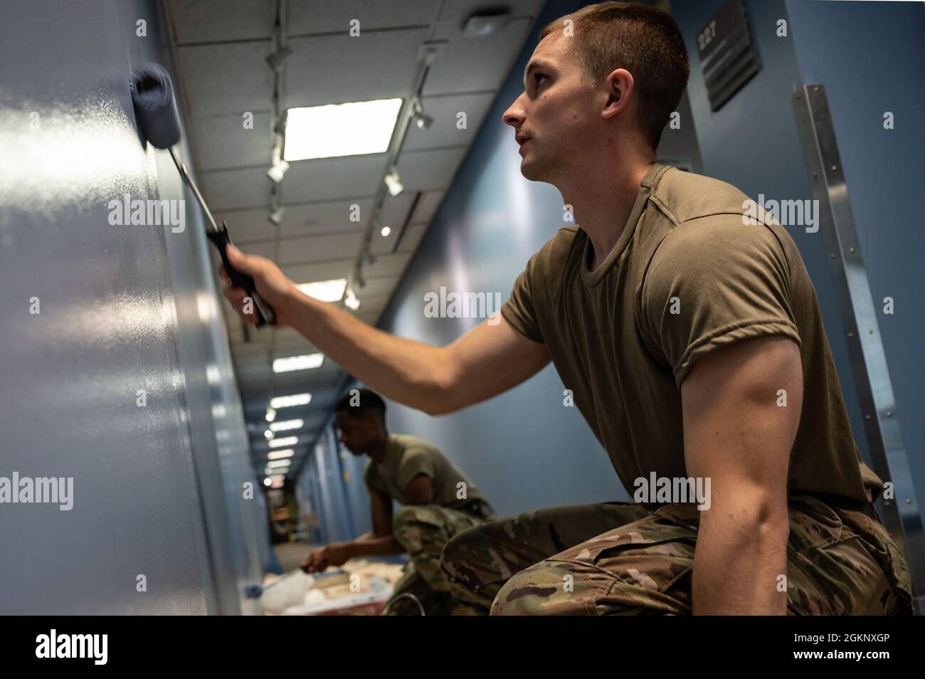 Senior Airman Franklin Geidner, 911th Civil Engineering Squadron roads ...