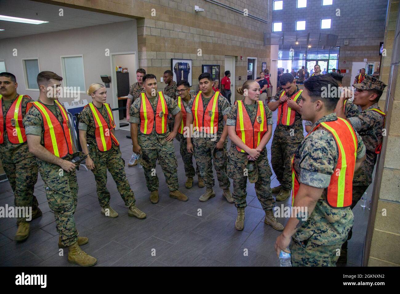 U.S. Marines with Security and Emergency Services Battalion, Provost ...
