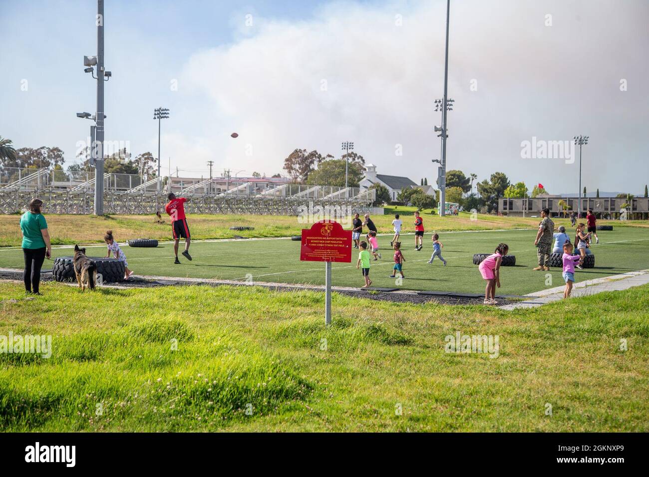 U.S. Marines and their families gather at Paige Fieldhouse in the 11 ...
