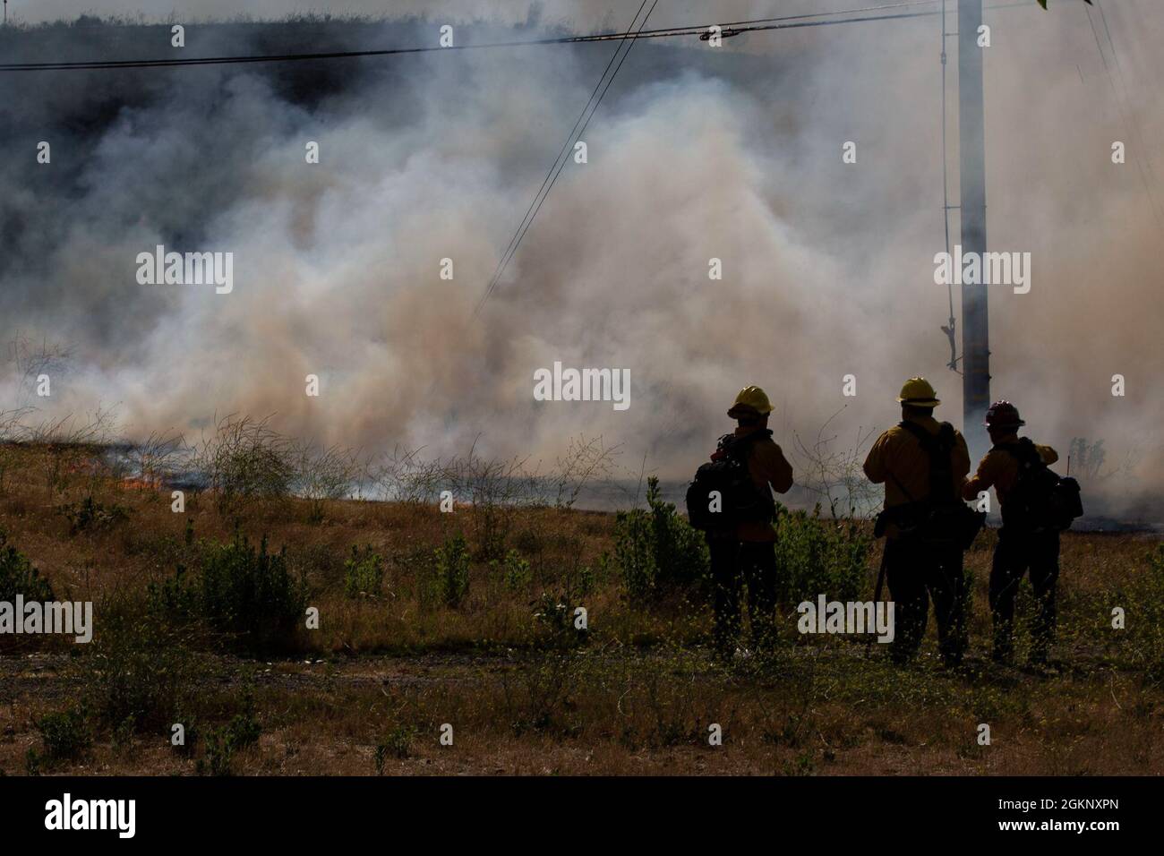 Camp Pendleton firefighters respond to the Sierra Fire on Marine Corps ...