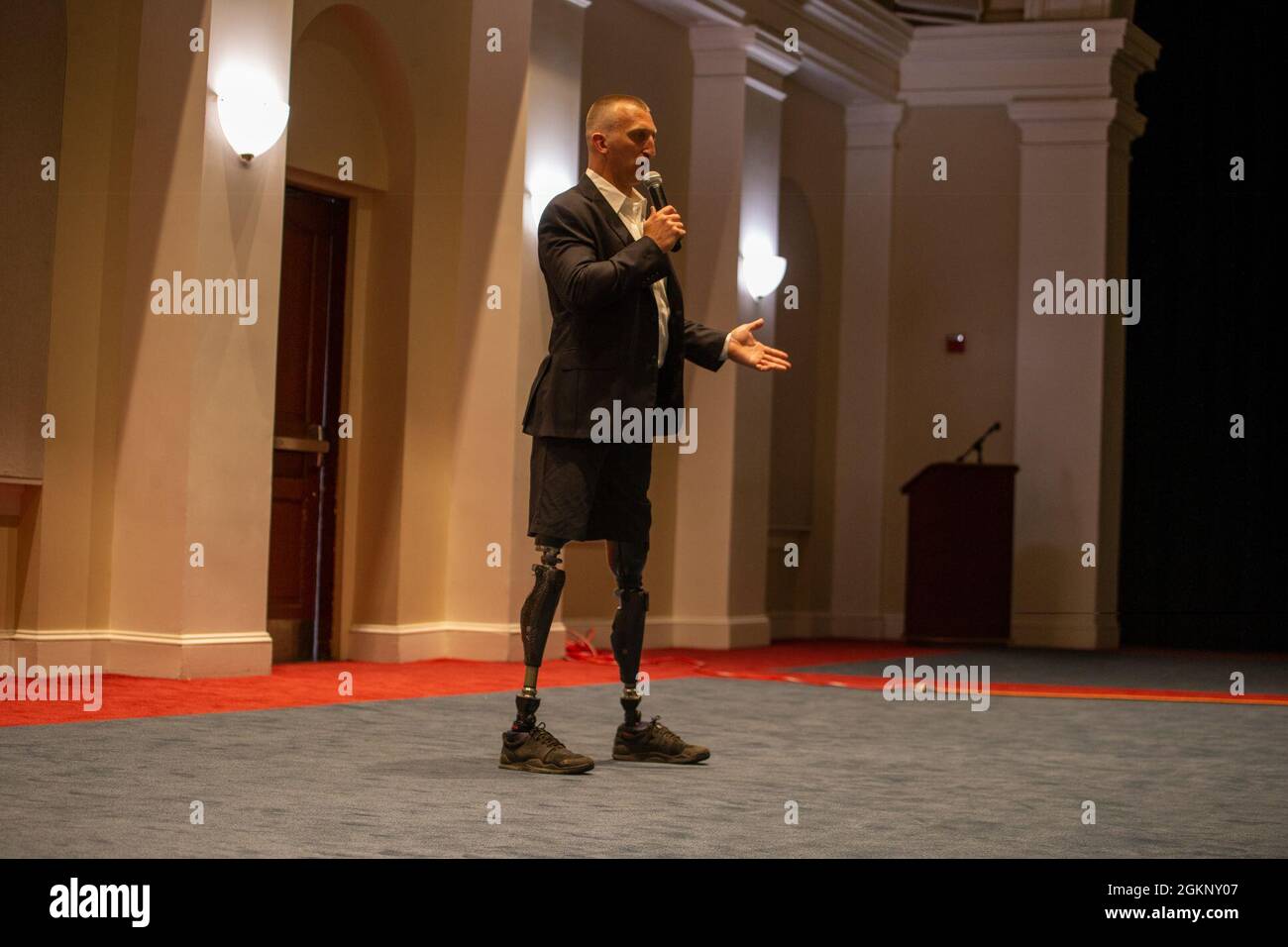 Rob Jones, Afghanistan veteran and motivational speaker, speaks to ...